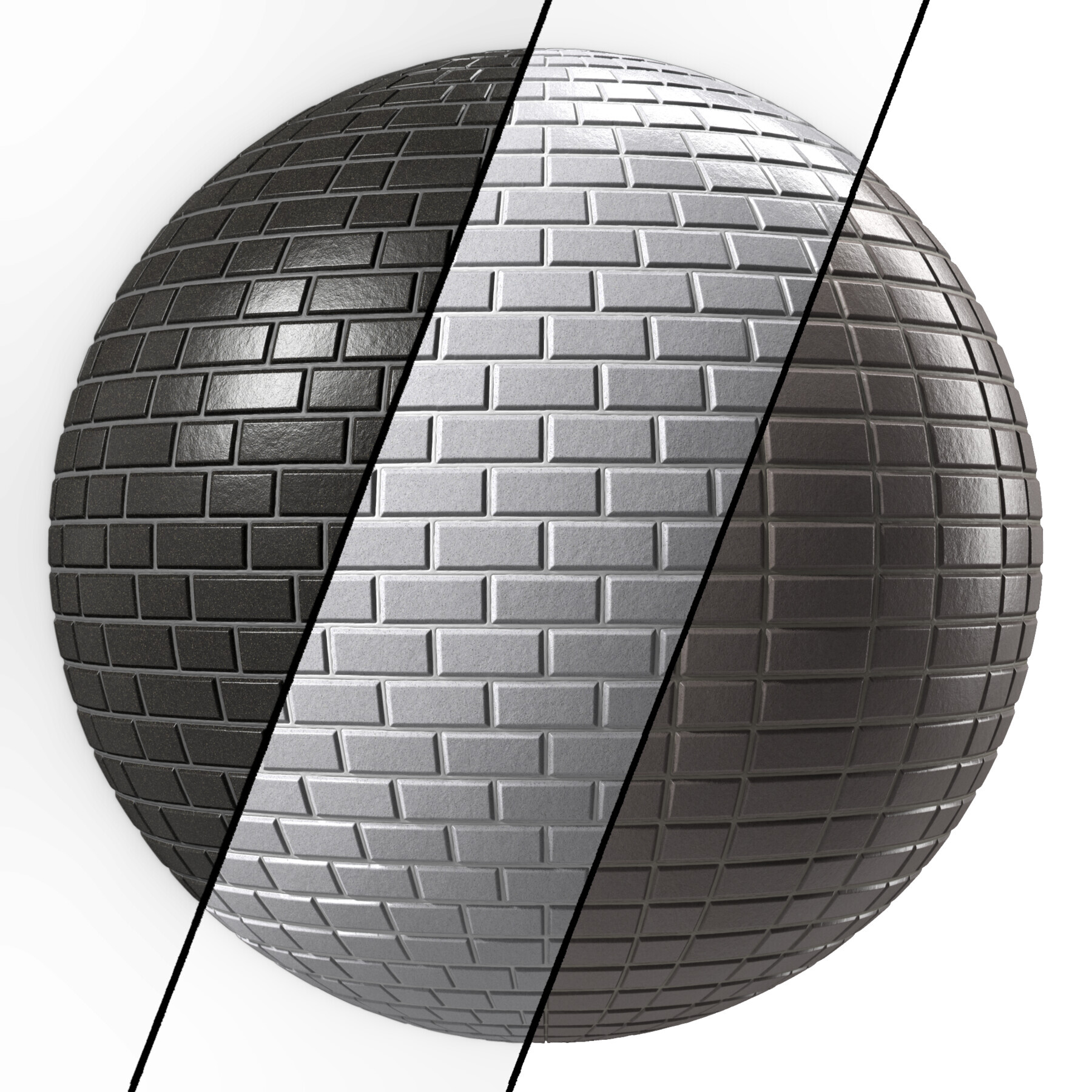 ArtStation - Tiles Materials 39- Glass Brick Wall | Pbr 4k Seamless