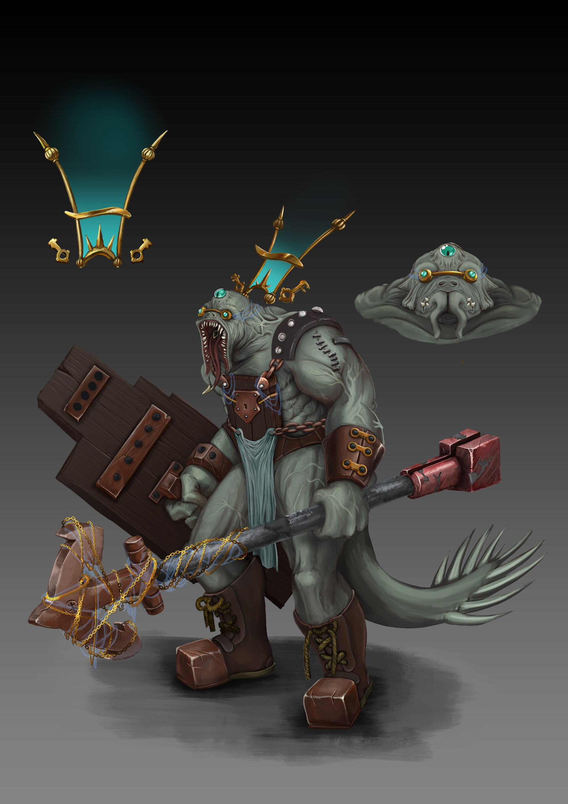 ArtStation - Piscis monster project