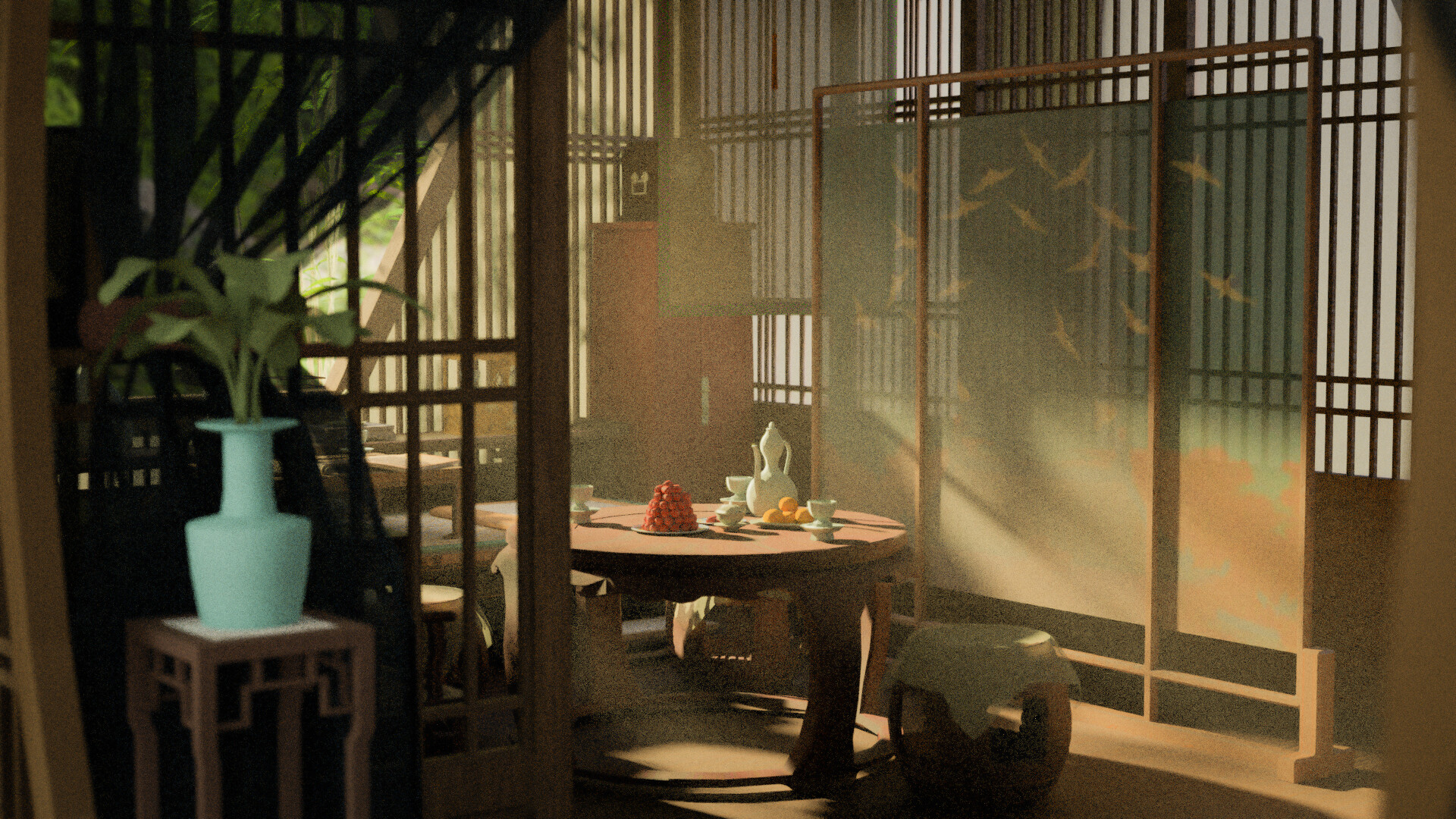 ArtStation - Ancient Chinese interior