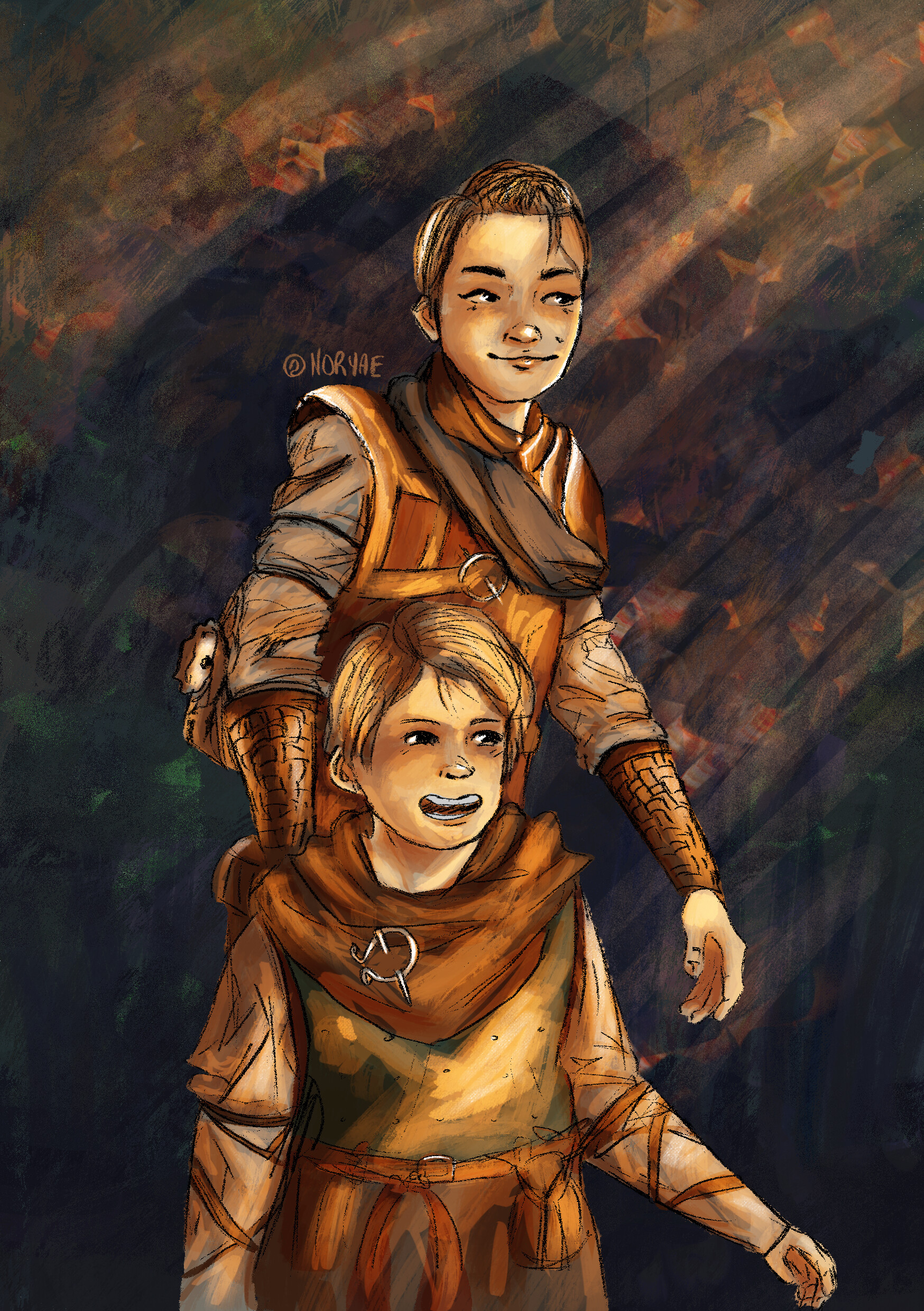 ArtStation - Amicia & Hugo_a plage tale