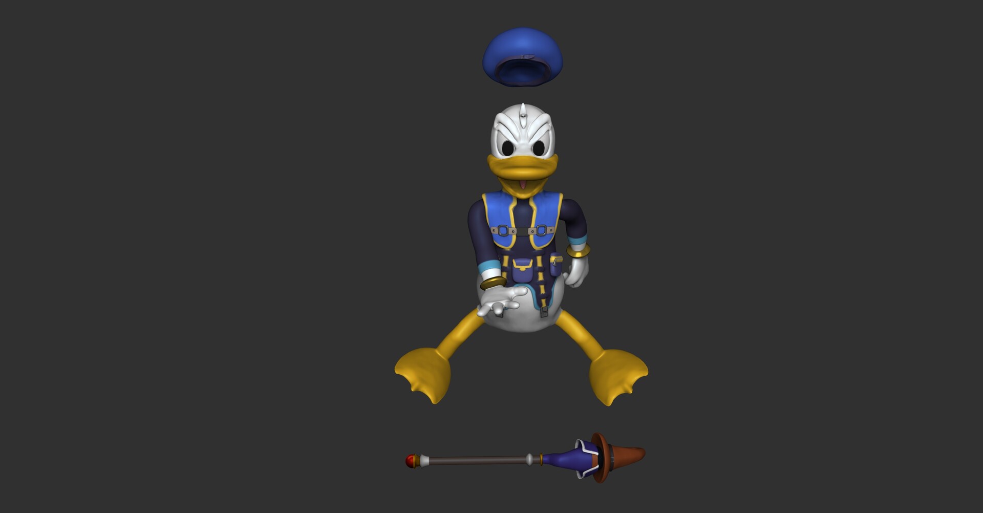 ArtStation - Donald (Kingdom Hearts)