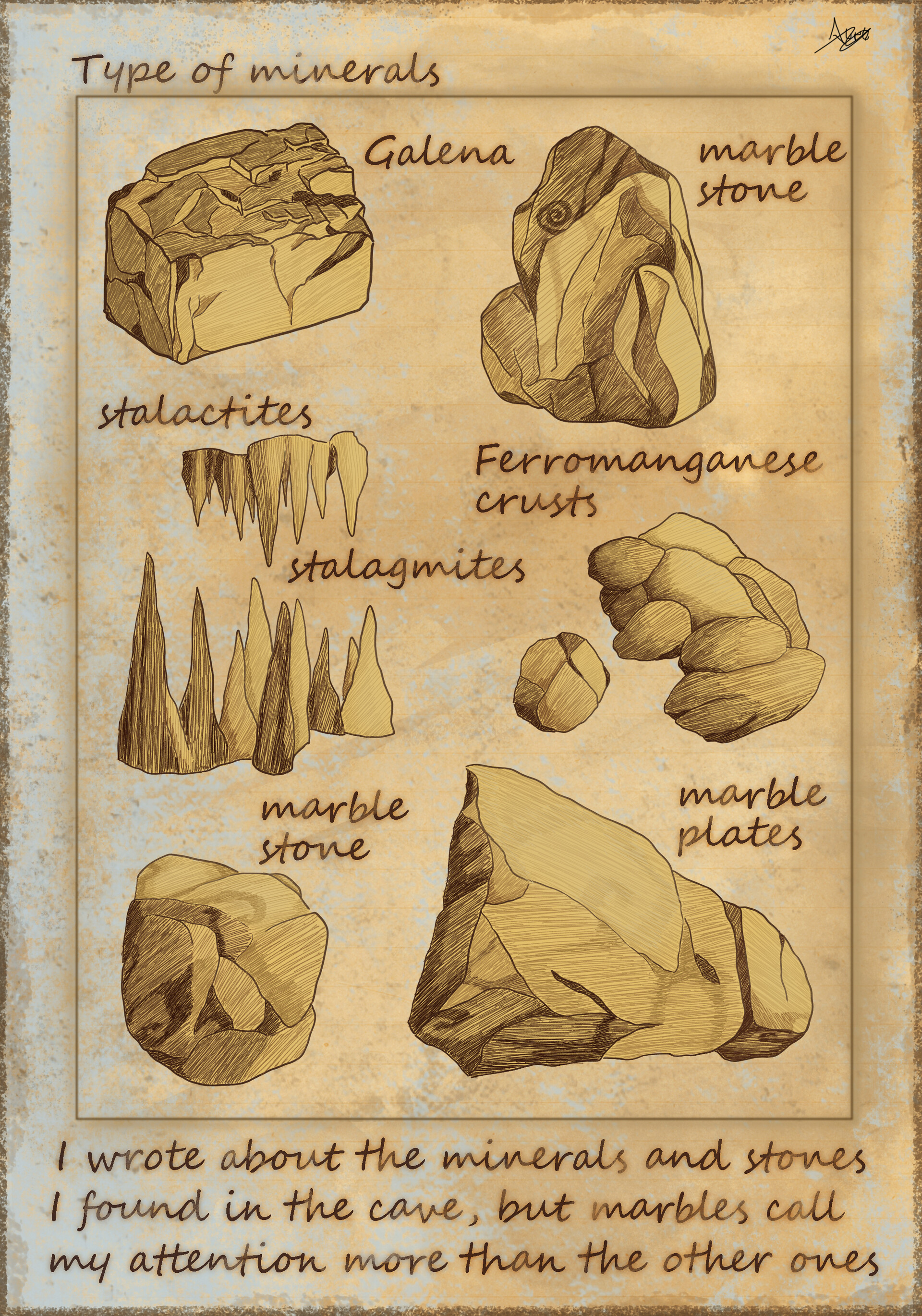 ArtStation - Mineral study