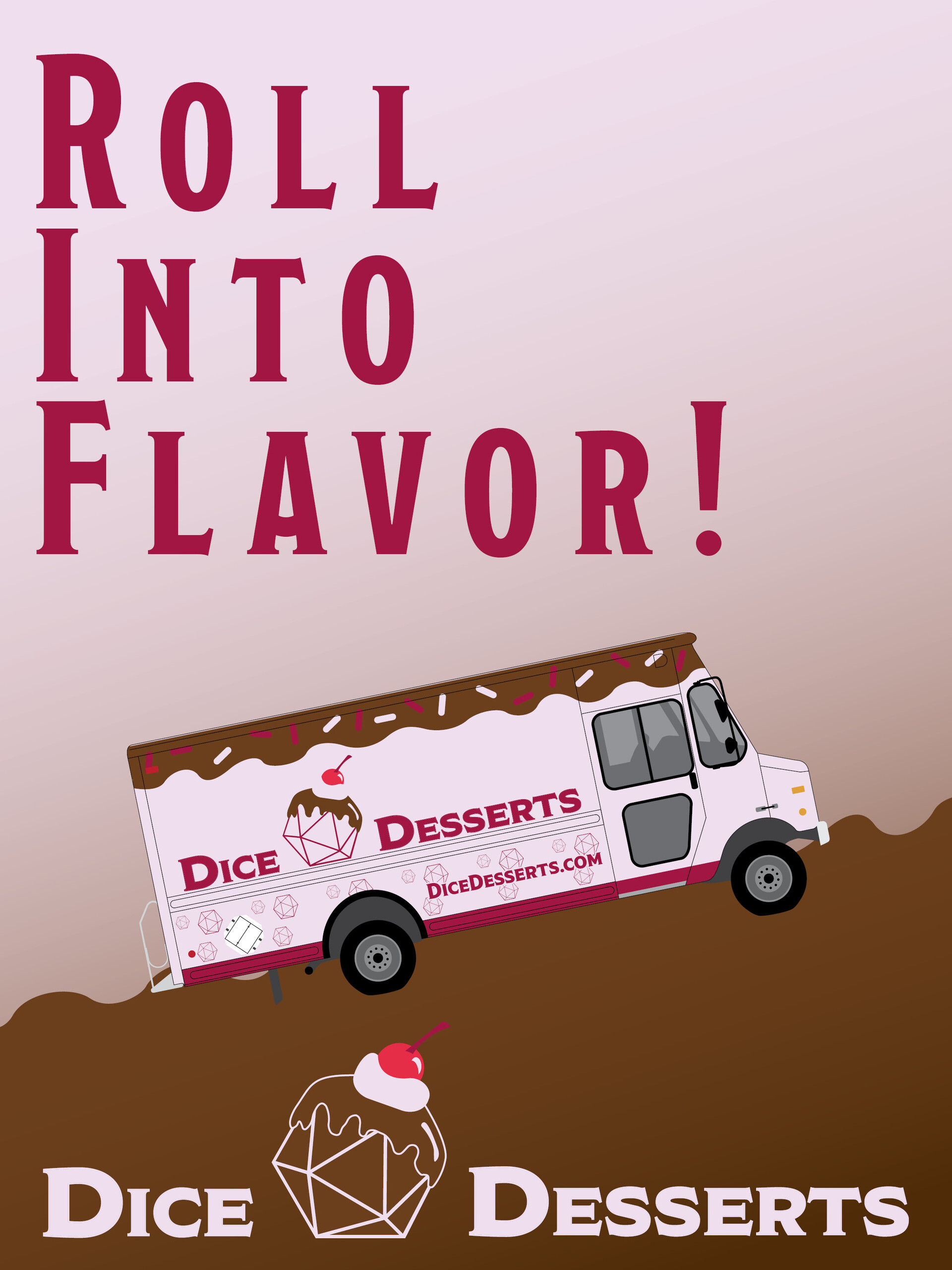 ArtStation - Dice Desserts Magazine Ads