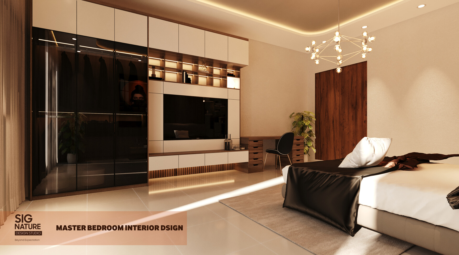 SIGNATURE DESIGN STUDIO - MODERN STYLE MASTER BEDROOM INTERIOR DESIGN