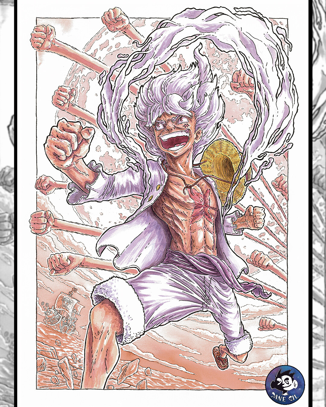 ArtStation - Luffy - Fan Art One Piece All Yonkous