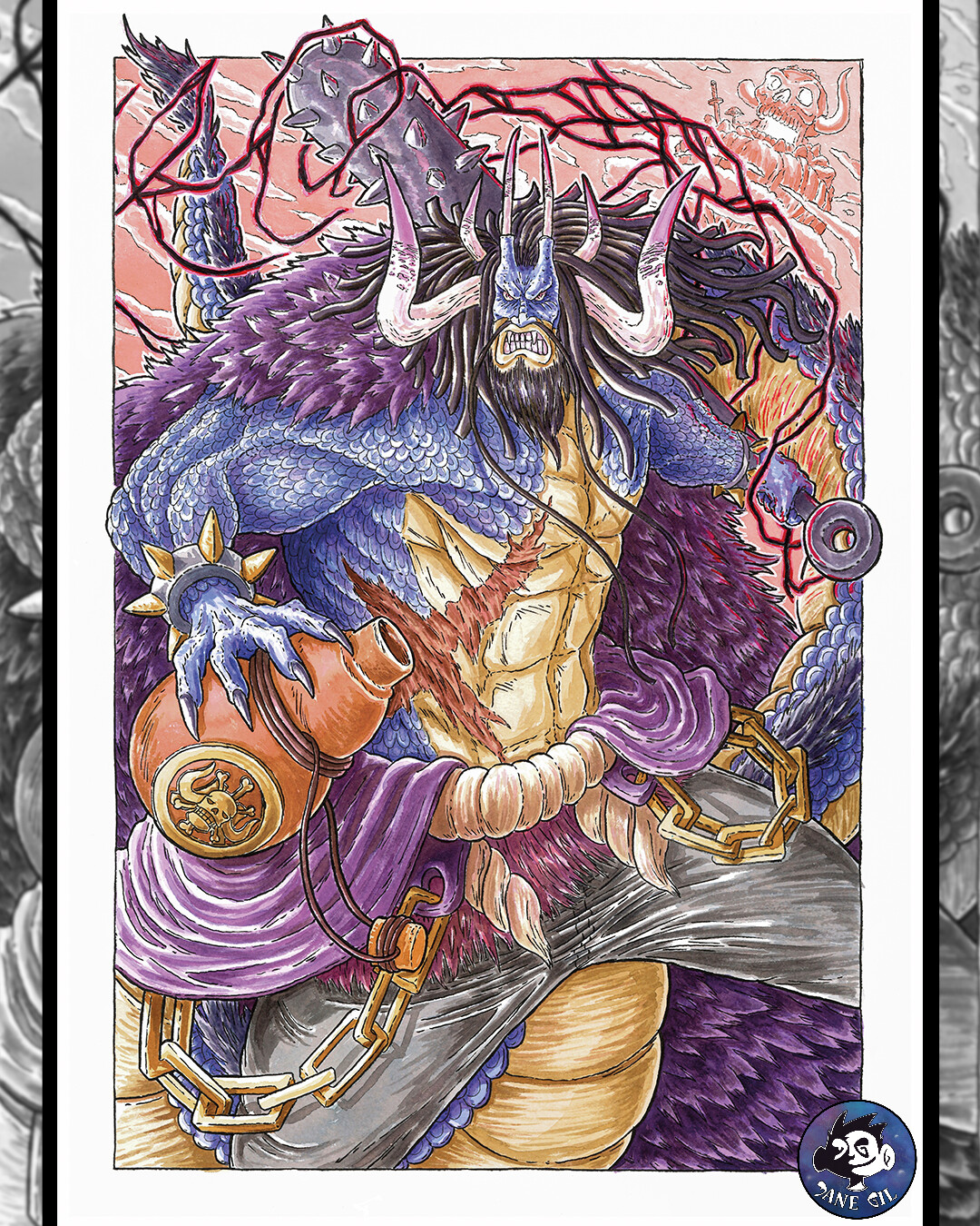 ArtStation - Kaido - Fan Art One Piece All Yonkous