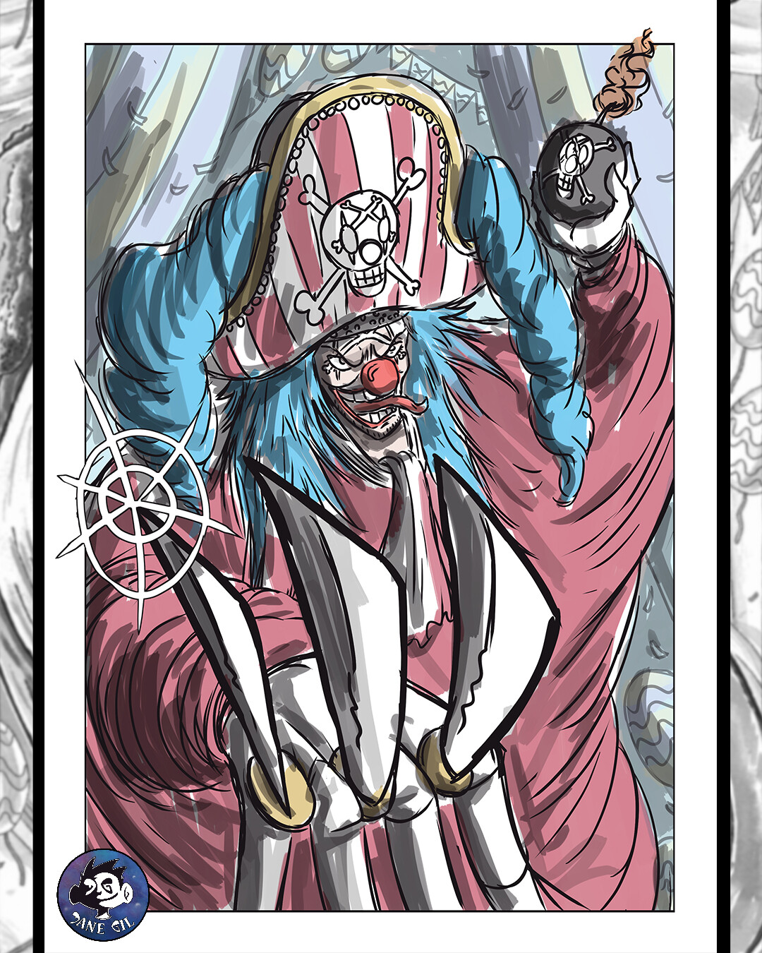 Daniel Gil Pérez - Buggy - Fan Art One Piece All Yonkous