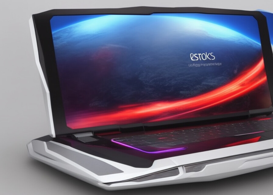 ArtStation - Futuristic laptop