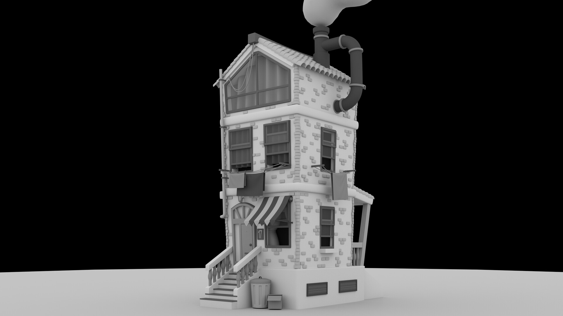 ArtStation - House 3D model stylized