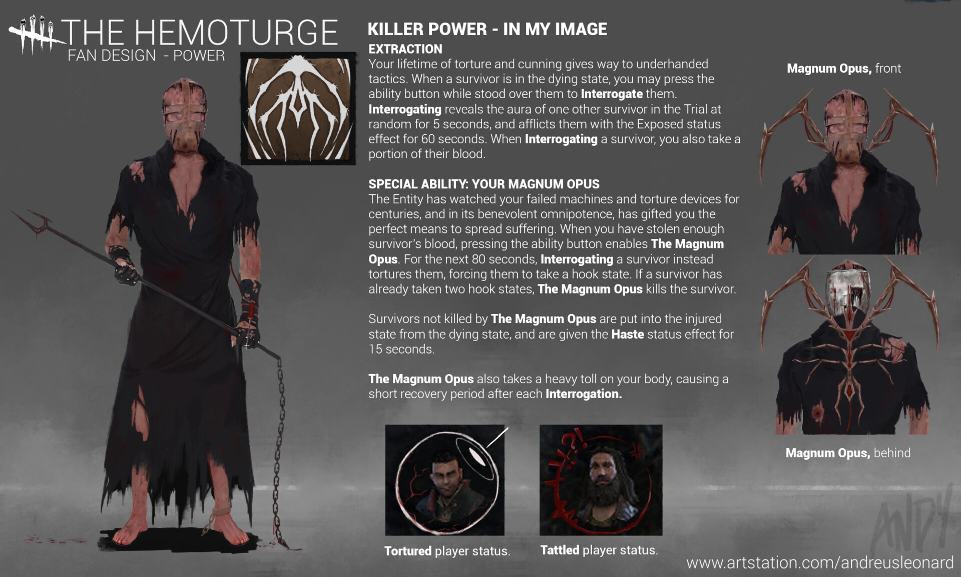 ArtStation - Dead By Daylight Original Killer (Fan Work) - The Hemoturge