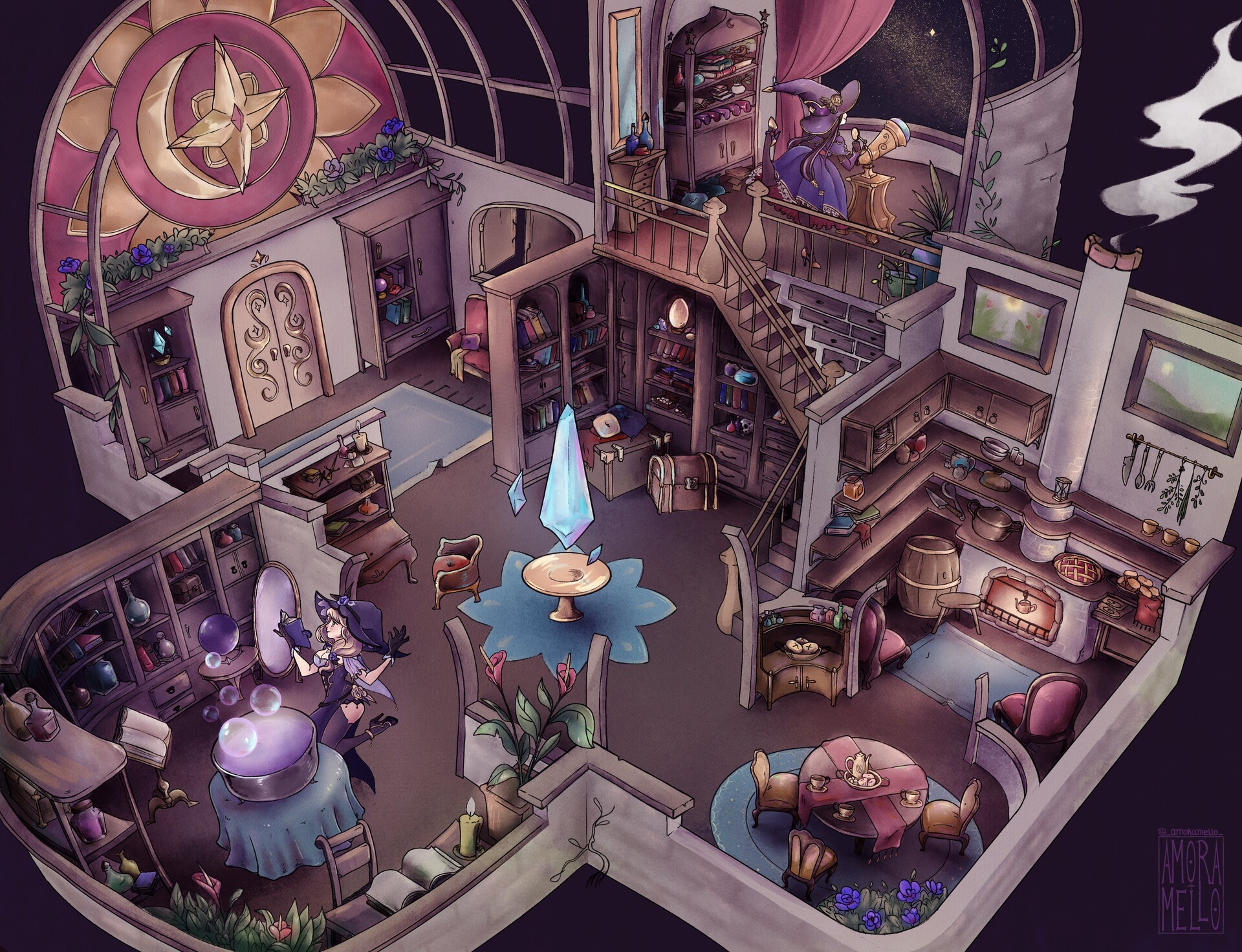 ArtStation - Magical Library - Private Commission