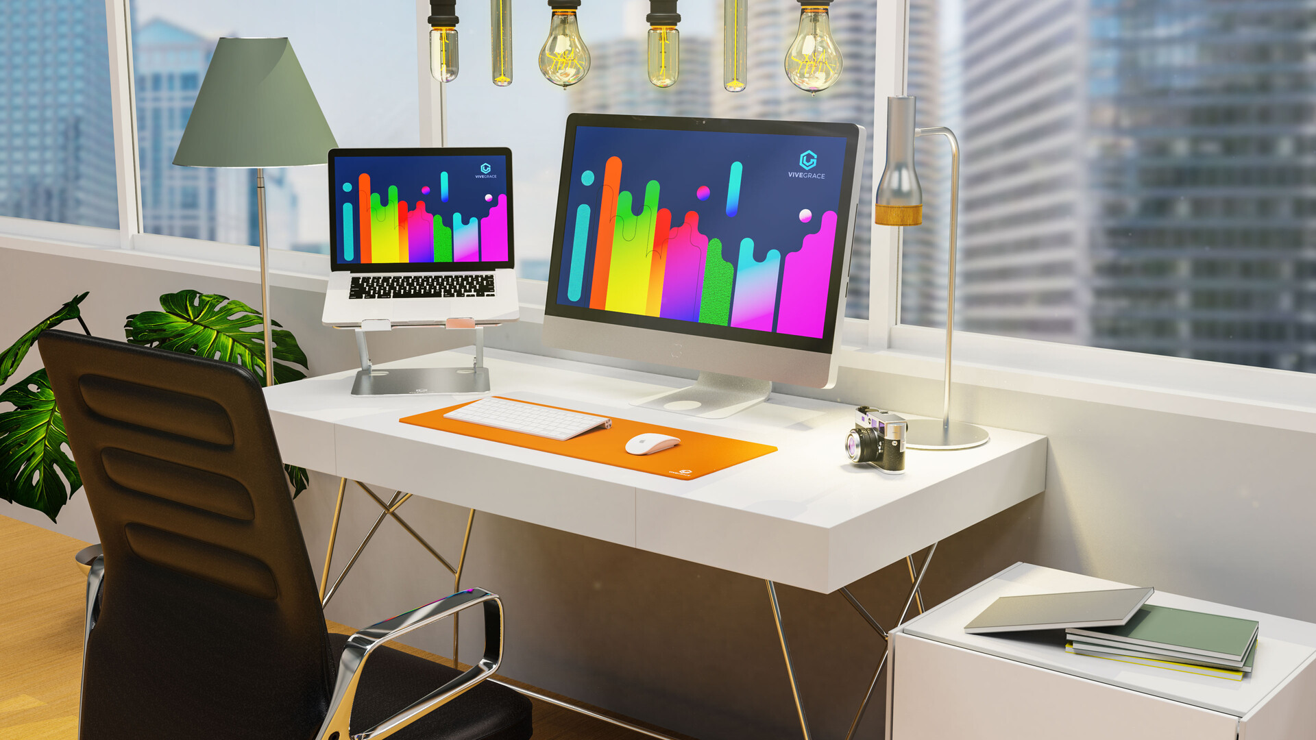 ArtStation - Interior Laptop Stands Scenes Design