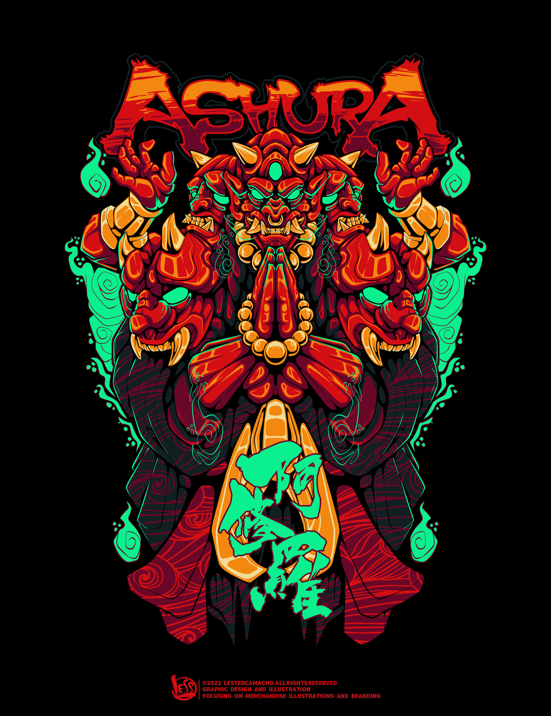 ArtStation - ASHURA ONI DESIGN FOR SALE