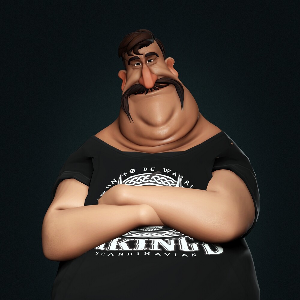 ArtStation - Overweight Man for Character Creator