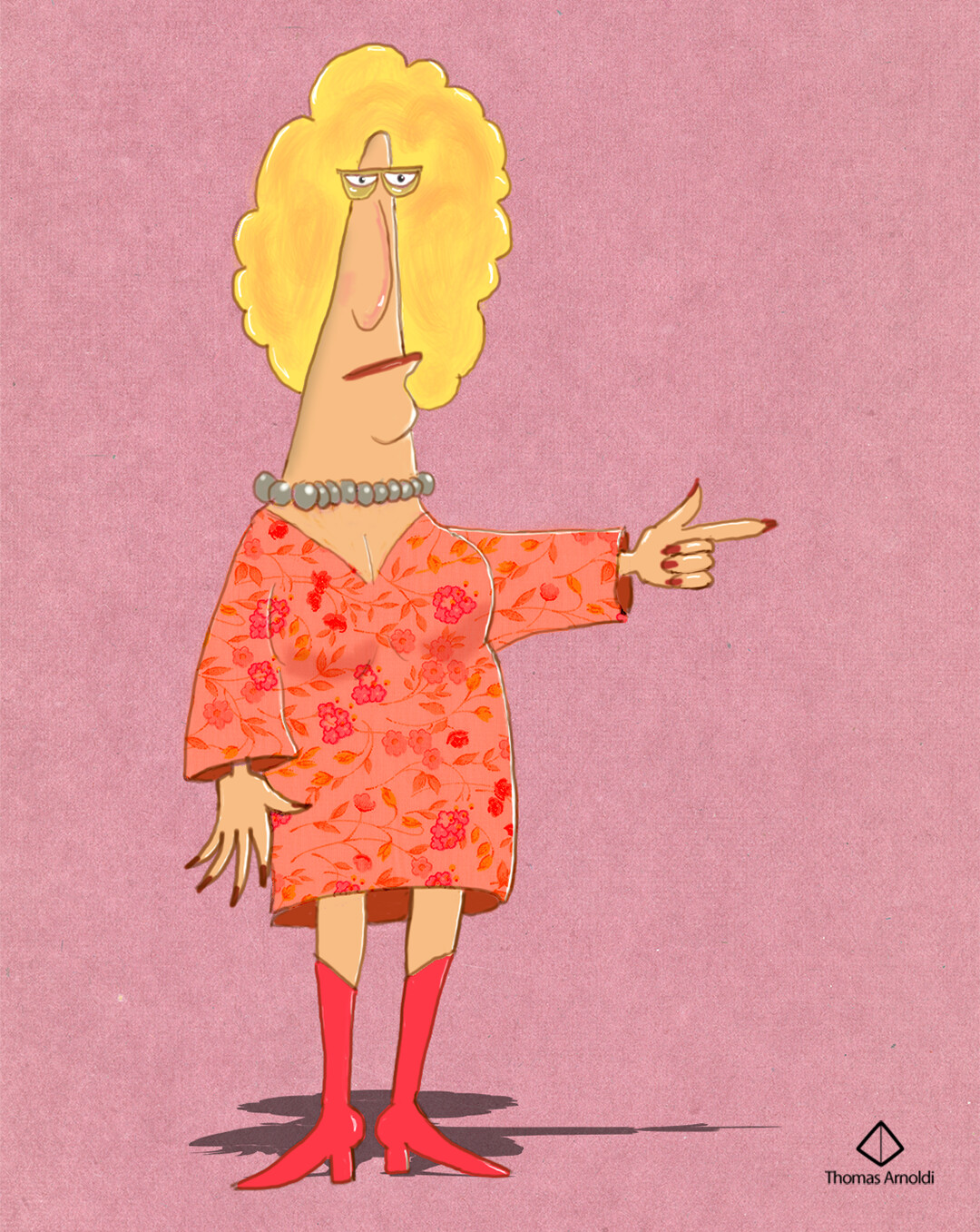 ArtStation - Woman pointing