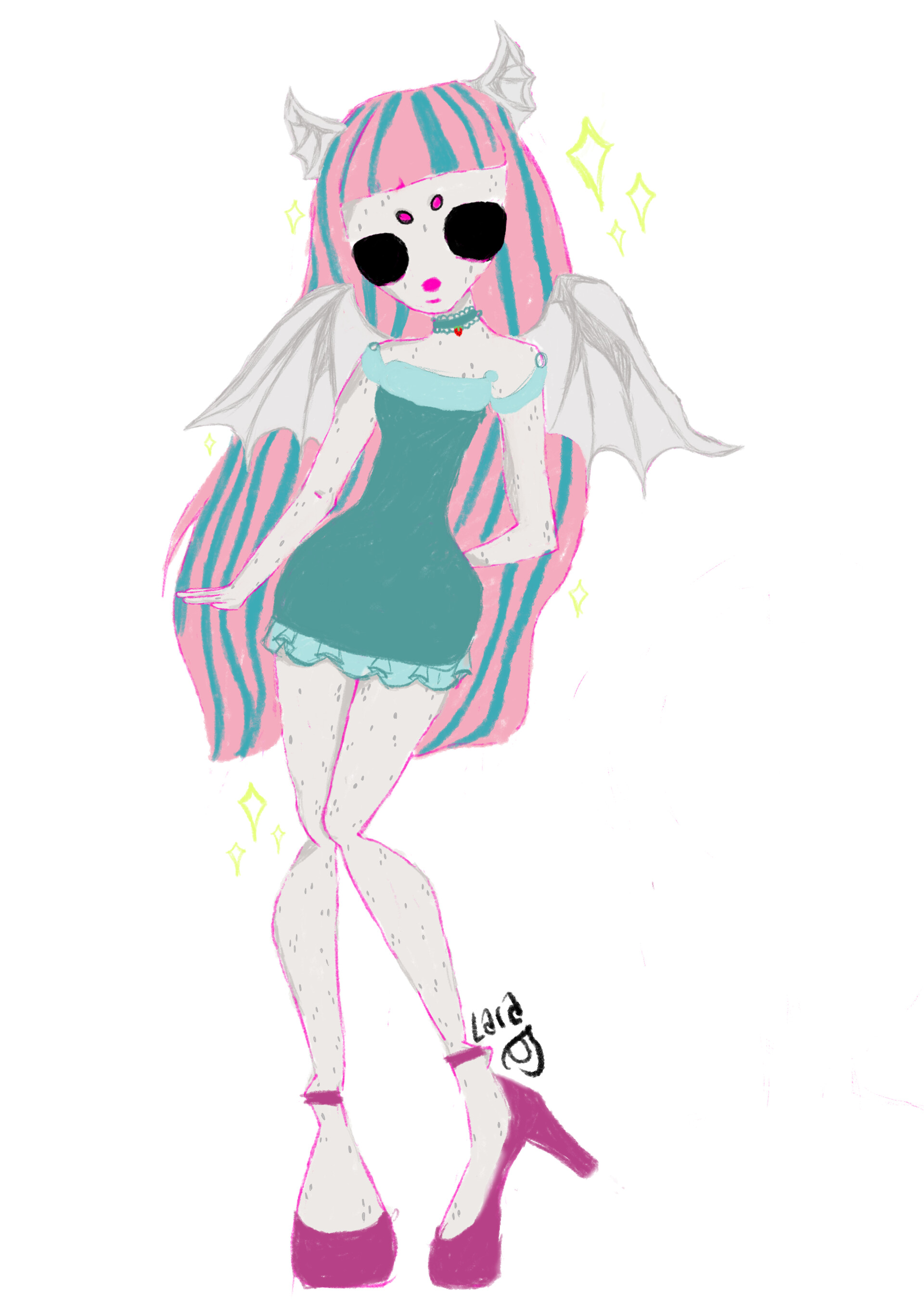 ArtStation - rochelle goyle ( visual coquette ) - monster high