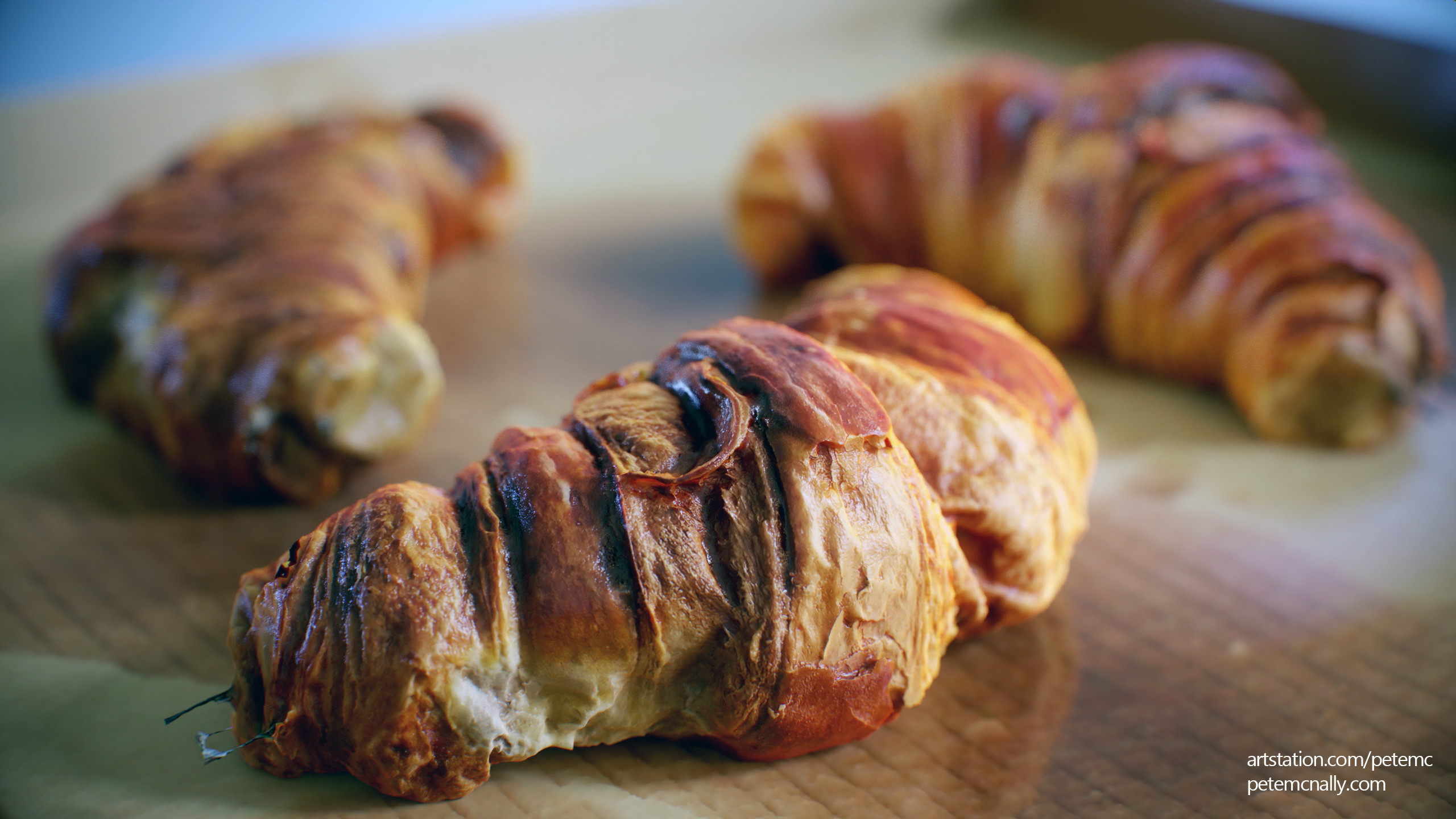 Pete Mc Nally - Substance Sampler Photogrammetry - Croissant