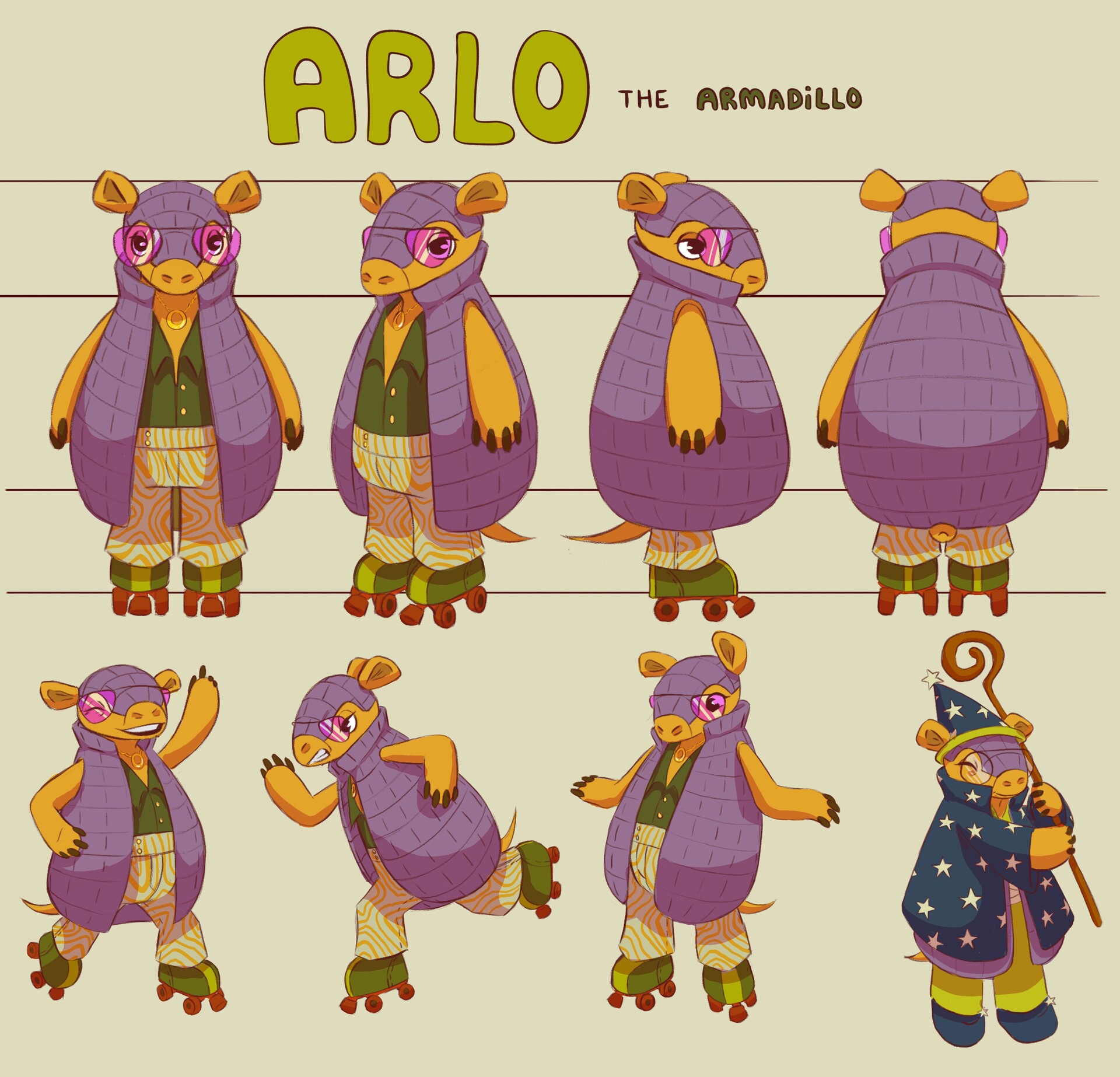 ArtStation - Arlo the Armadillo - Character and Environment