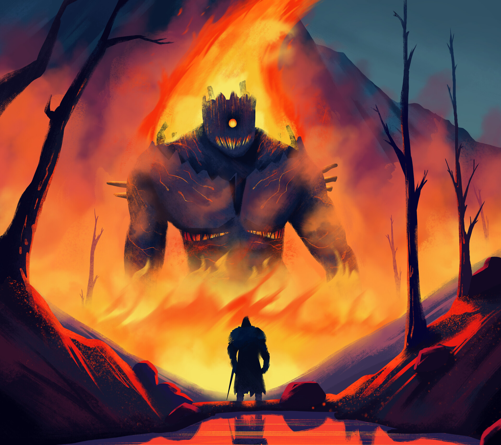 ArtStation - King of the Fire Giants