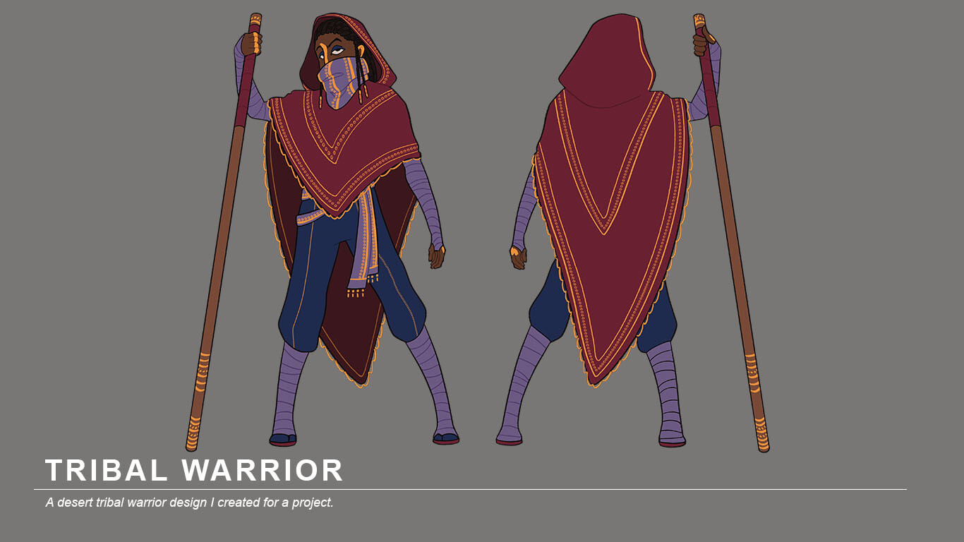 ArtStation - Tribal Warrior Design