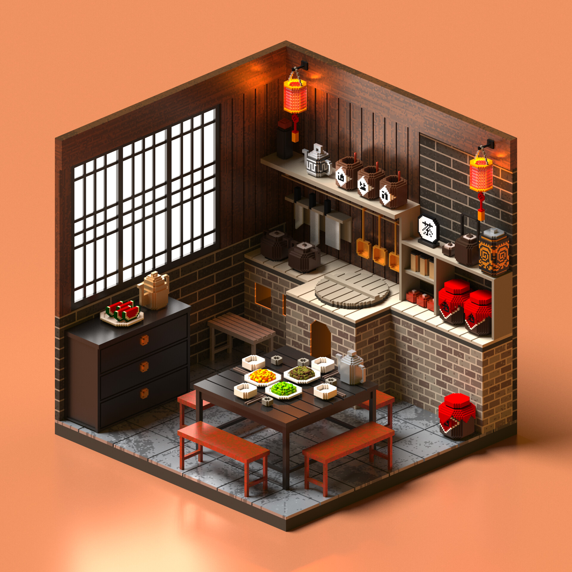 ArtStation - DIY Chinese Pub