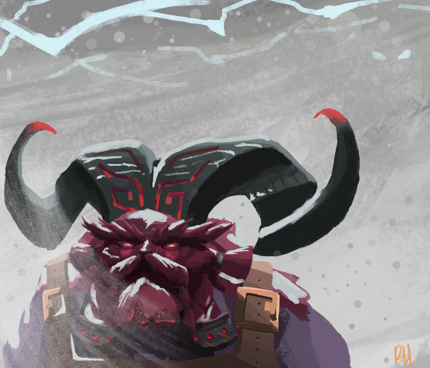 ArtStation - Ornn in the First Storm