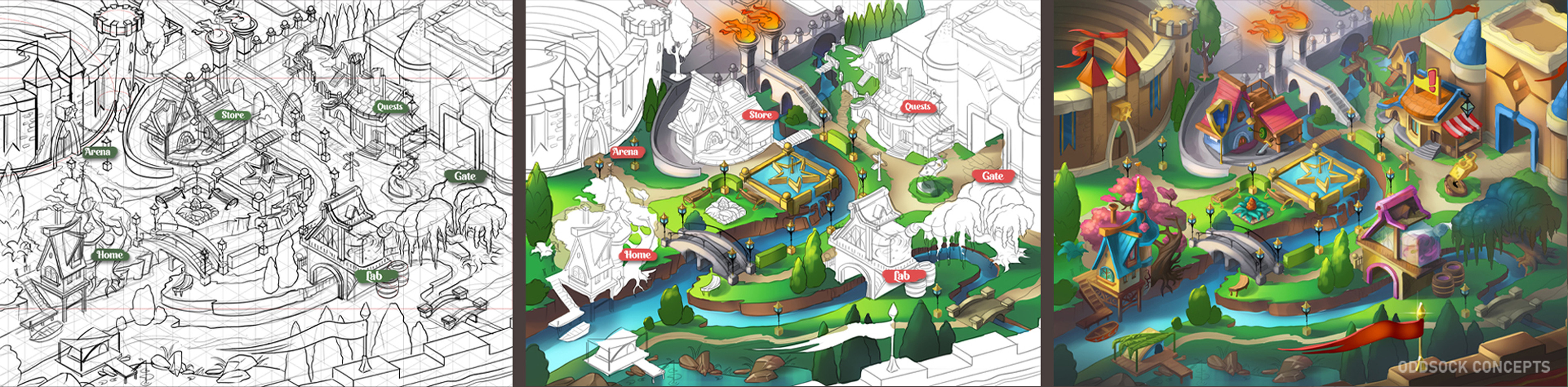 Oddsock Concepts - Map illustration - Seraph Games