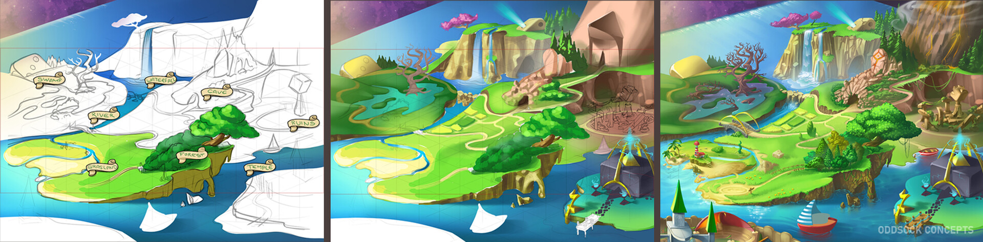 Oddsock Concepts LLP - Map illustration - Seraph Games