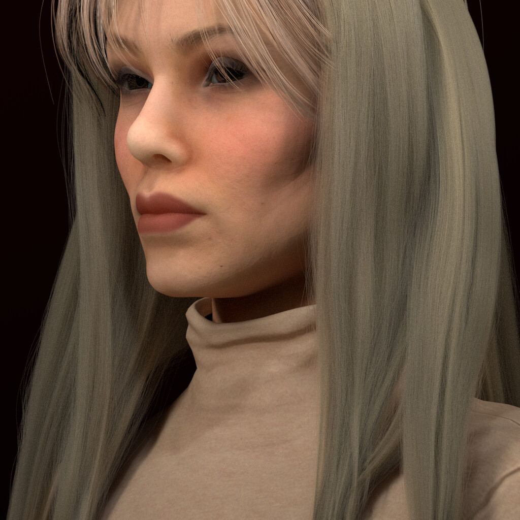 ArtStation - Realistic model v2: Stare
