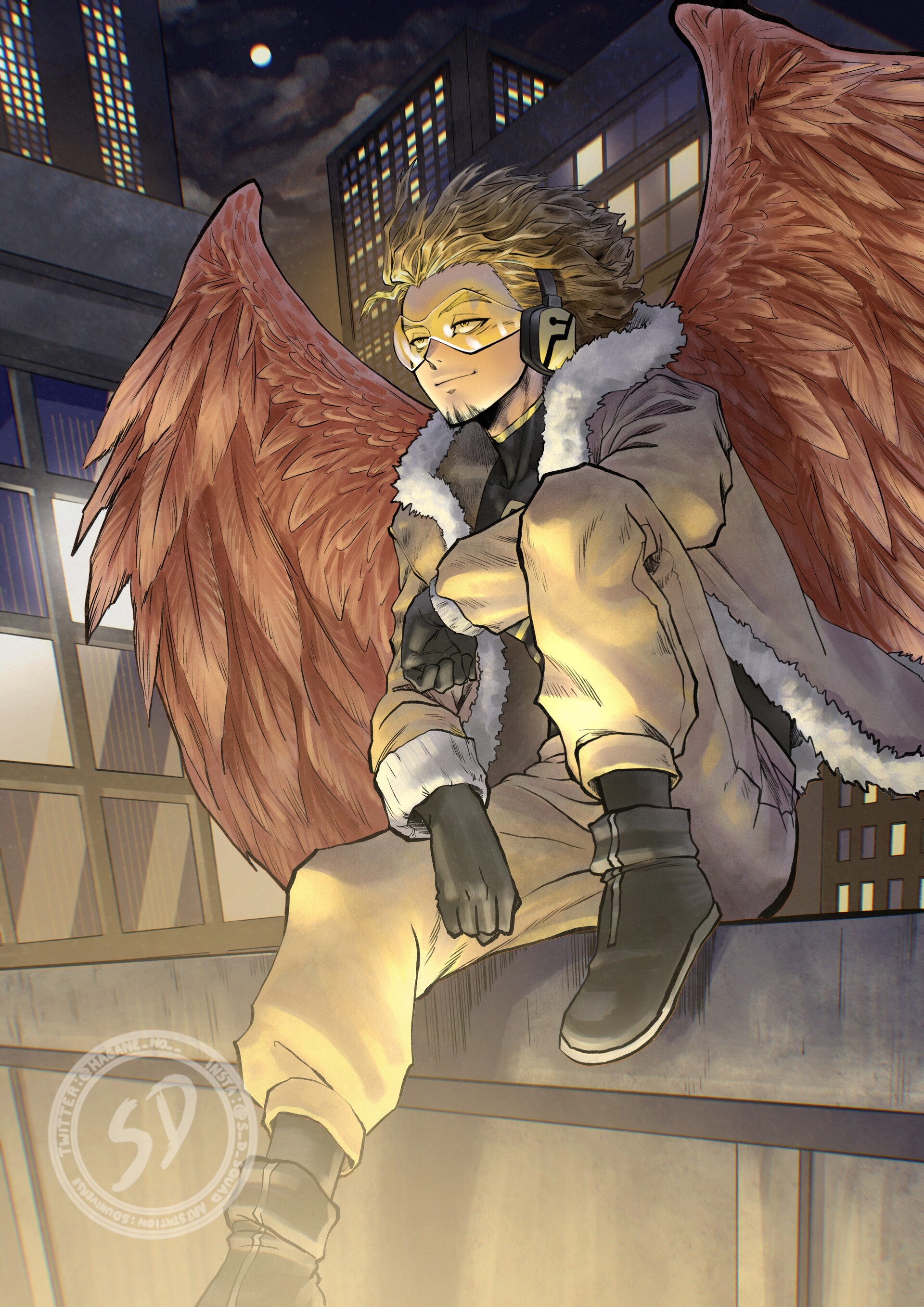 ArtStation - Hawk (my hero academia)