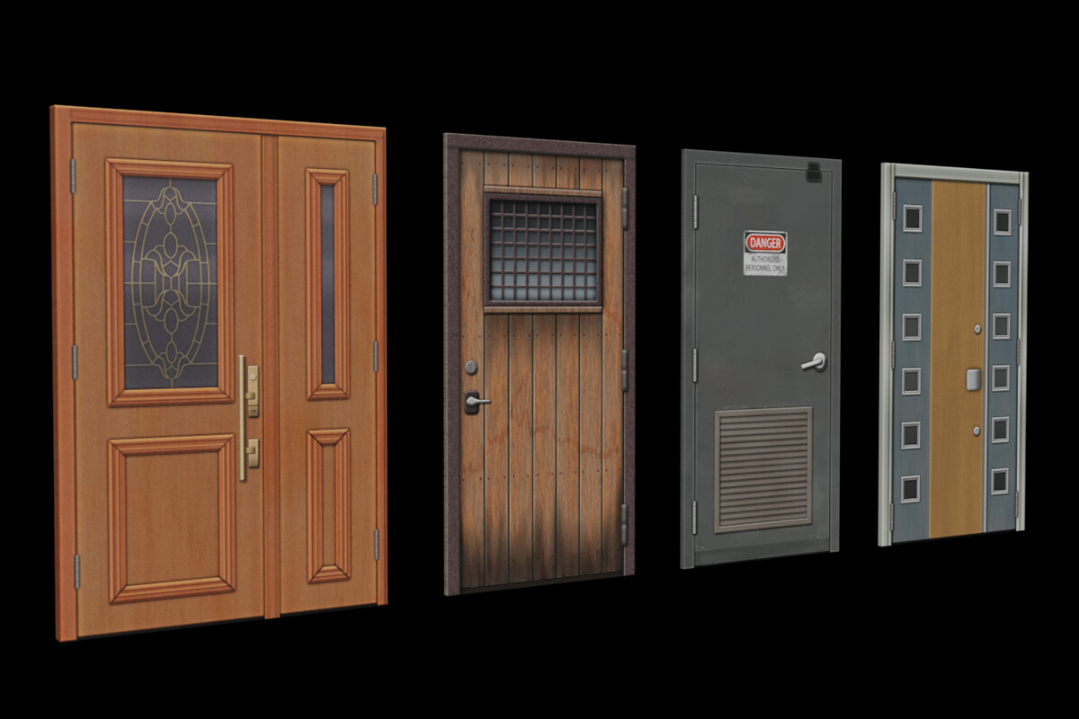 ArtStation - Retro Door Textures