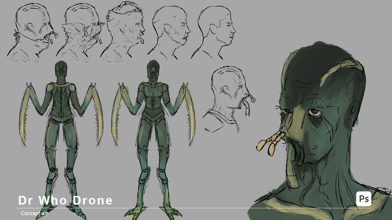 ArtStation - Dr who Alien drone