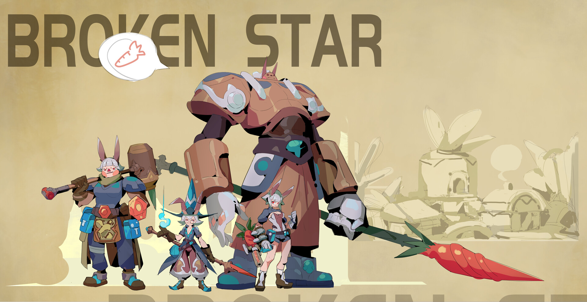 ArtStation - broken star 兔耳族