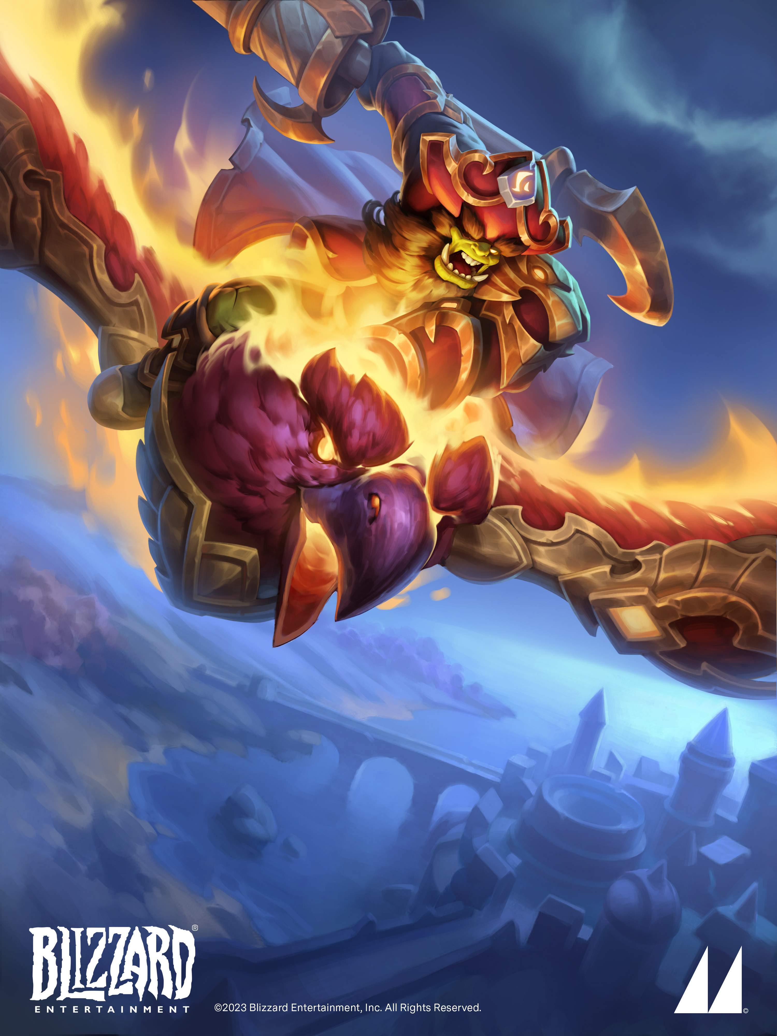 Mooncolony - Hearthstone Hero Skin | Phoenix-flight Kragg