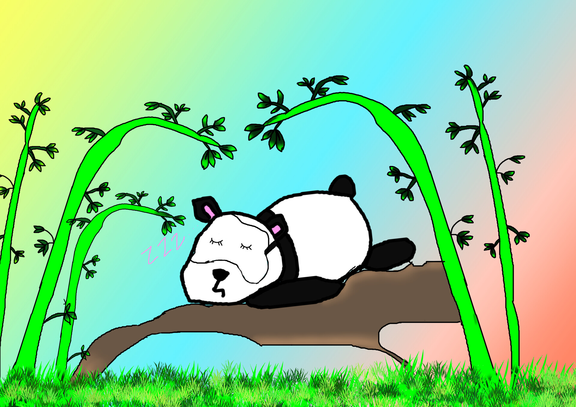 ArtStation - sleepy panda