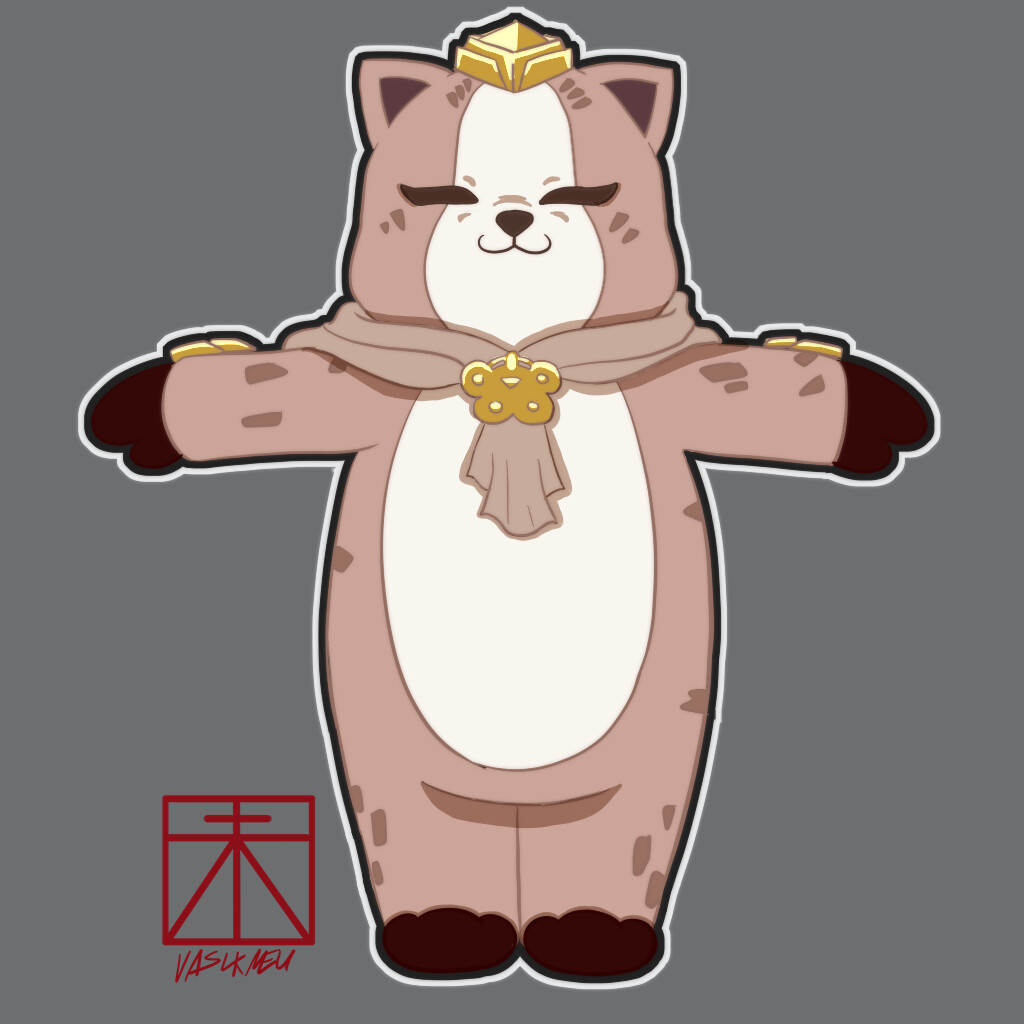 ArtStation - Honkai Impact 3 Fanart: Pardofelis T-Pose