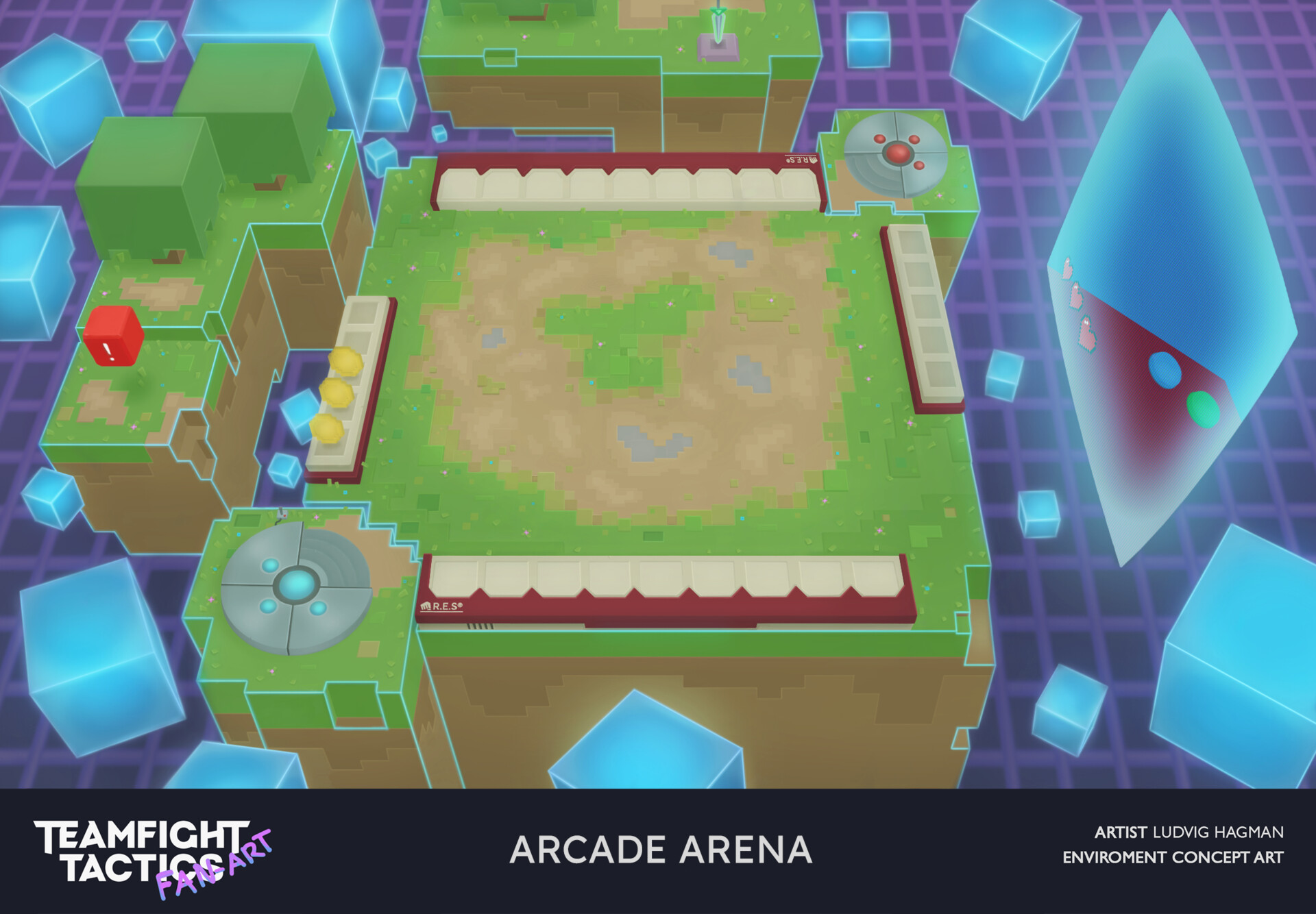 ArtStation - Teamfight Tactics Arcade Arena - FanArt