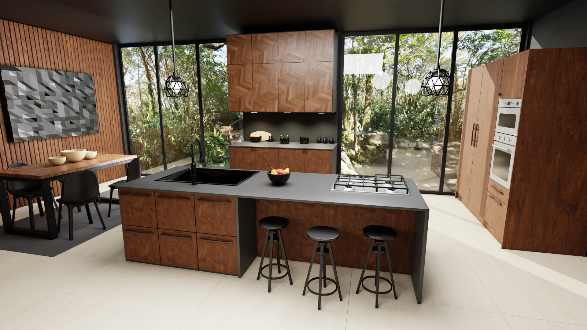 ArtStation - A Complete Elegant And Modern Kitchen