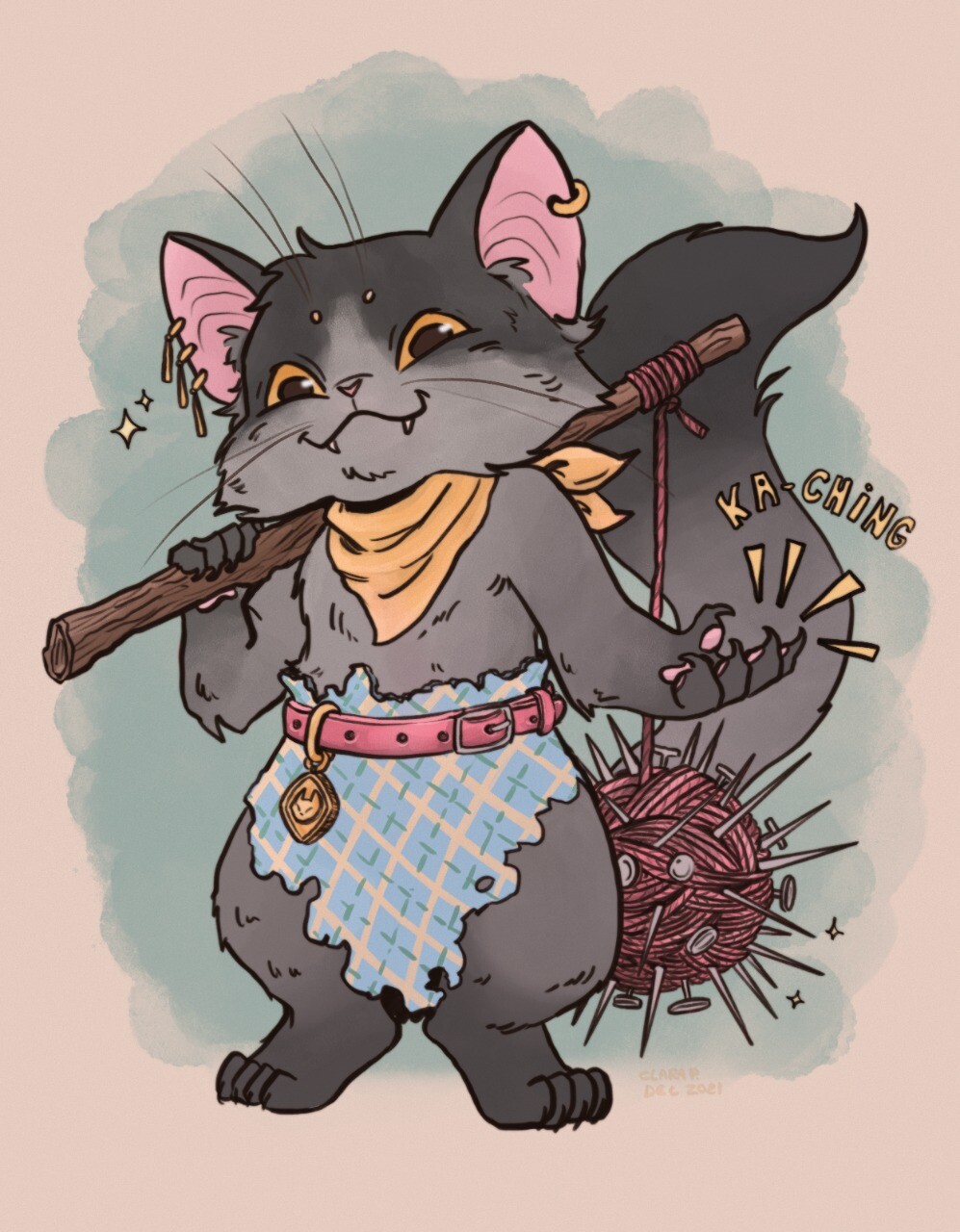 ArtStation - Macramé the tabaxi Barbarian