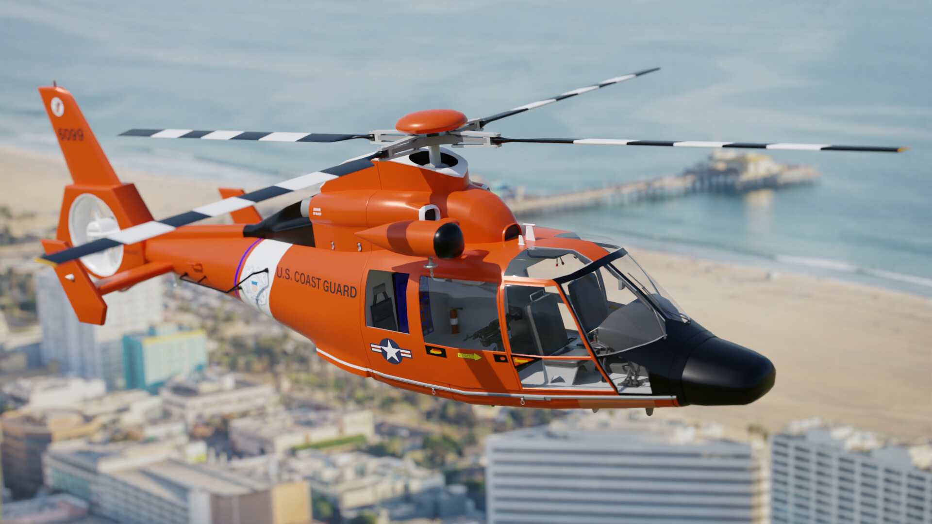ArtStation - Eurocopter MH-65C Dolphin (United States Coast Guard)