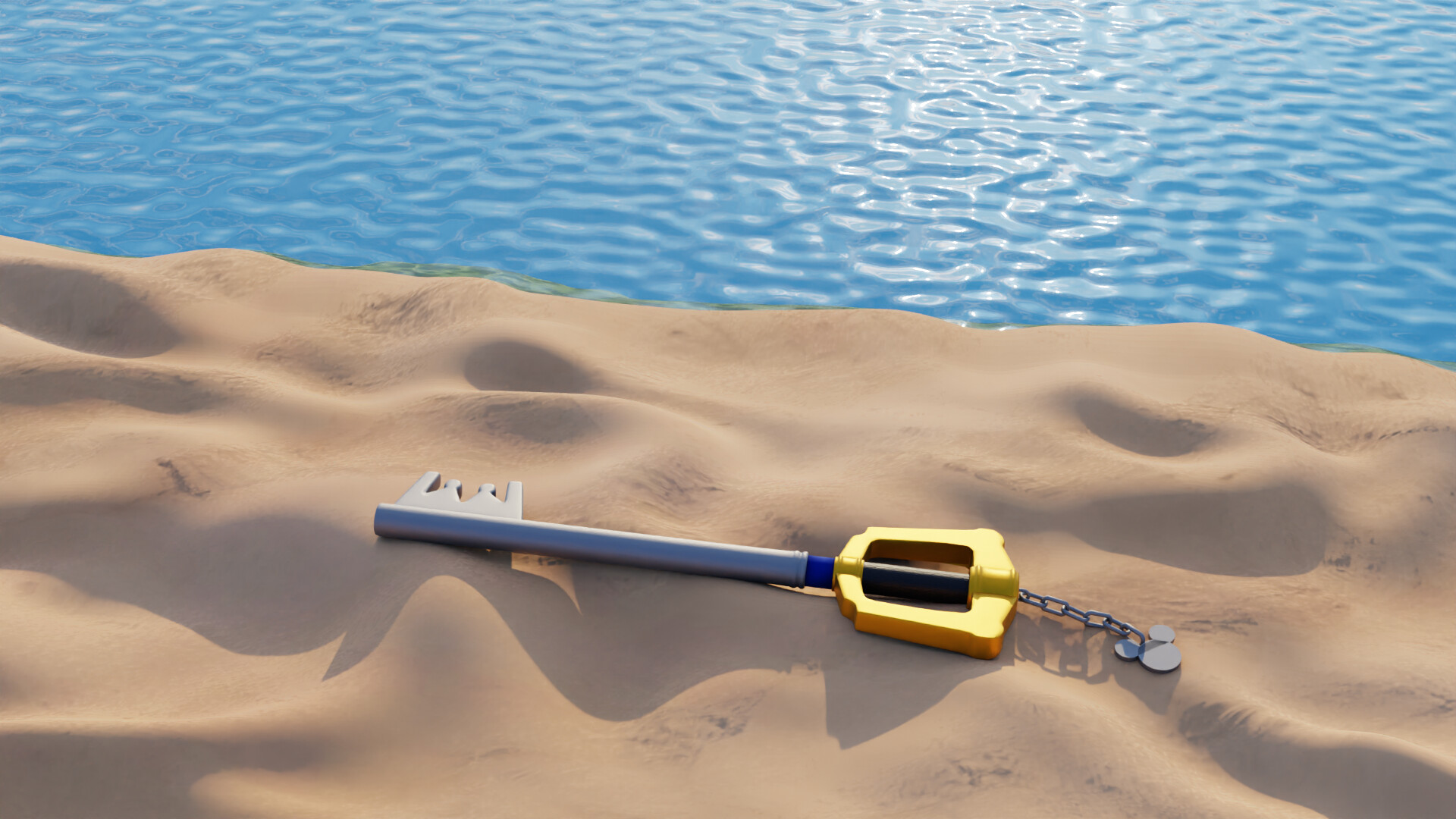 ArtStation - Keyblade on the beach