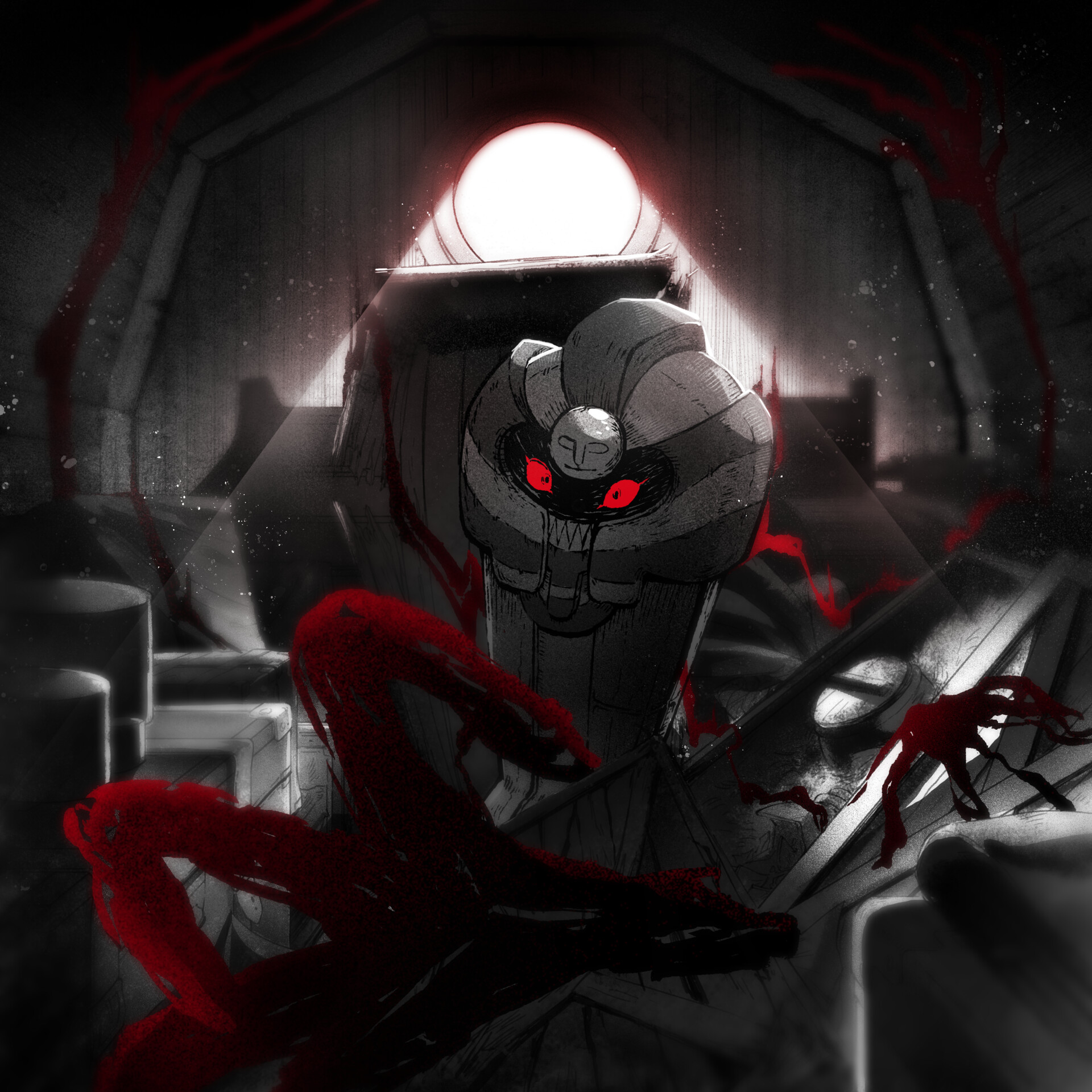 ArtStation - Cofagrigus in the Attic