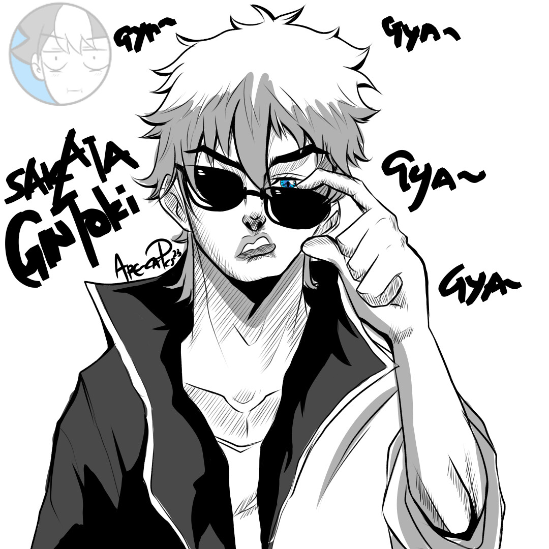 ArtStation - Fanart Sakata Gintoki