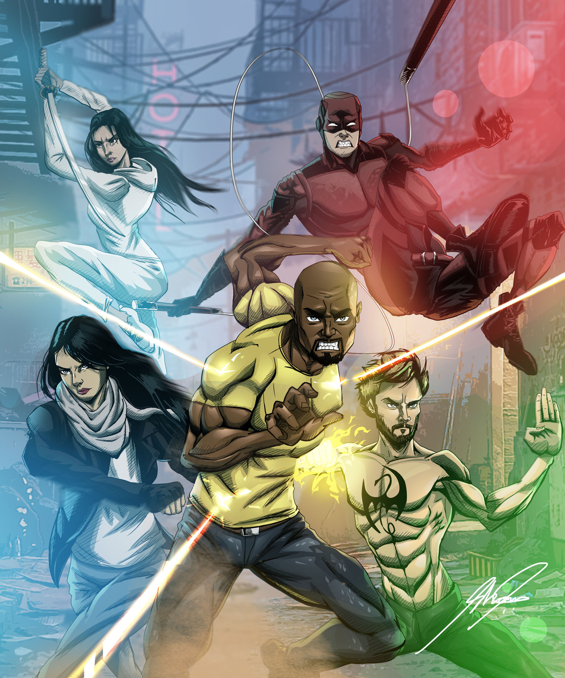 ArtStation - The Defenders Fan Art ️ ️🔥