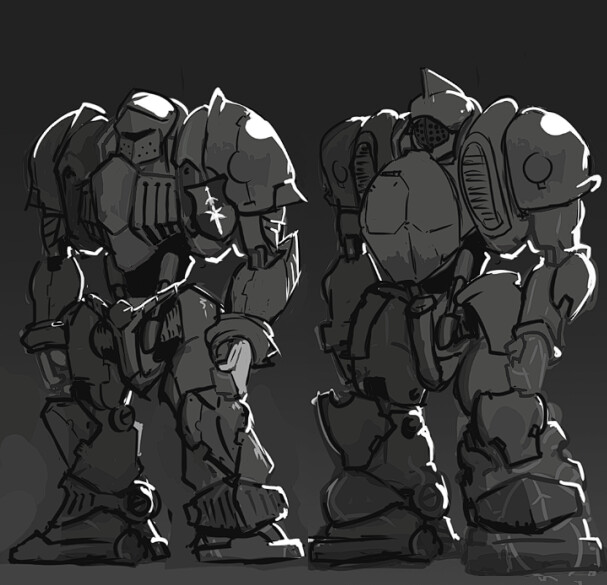 ArtStation - Knight Mecha