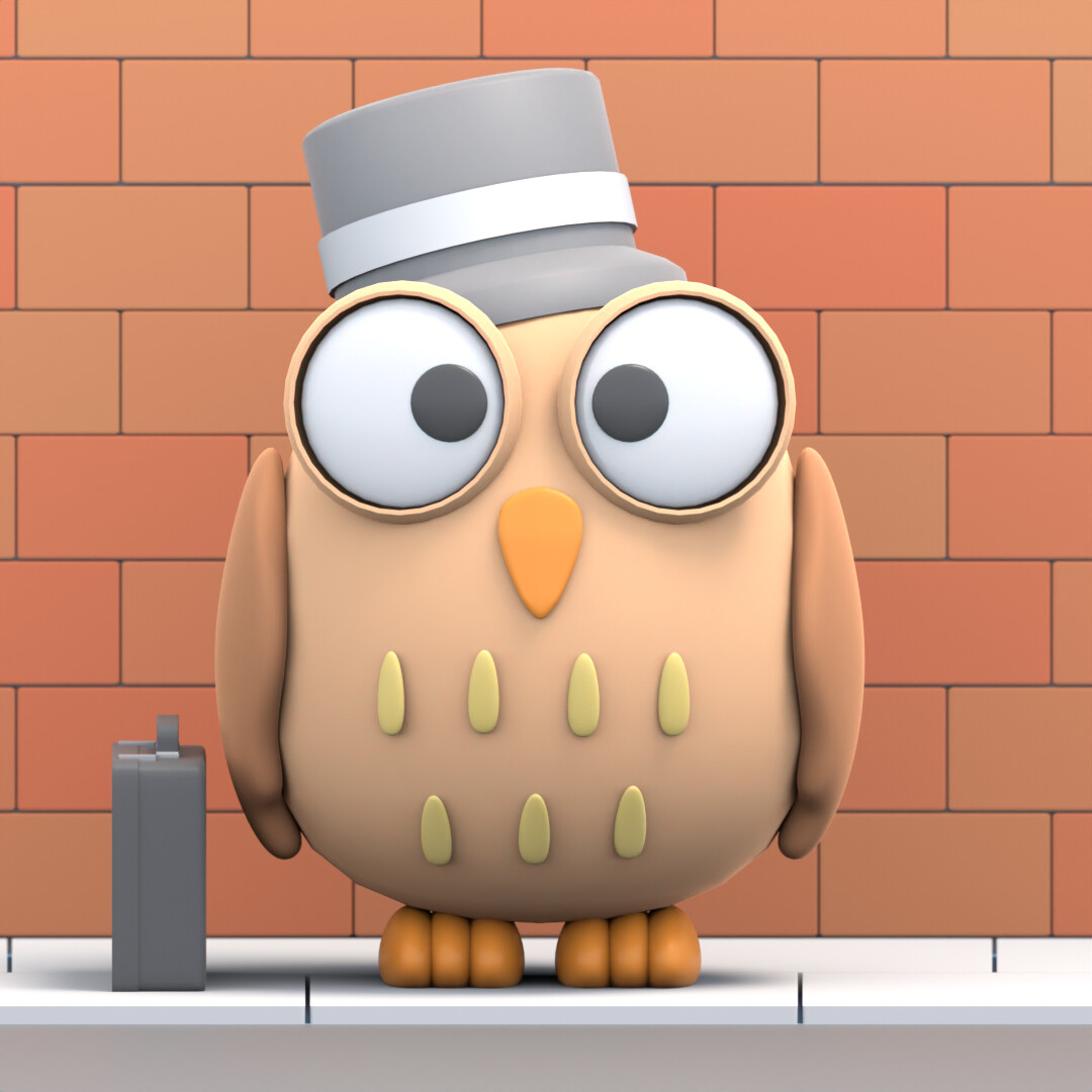 ArtStation - Mr Hoots, inspired by a friend!