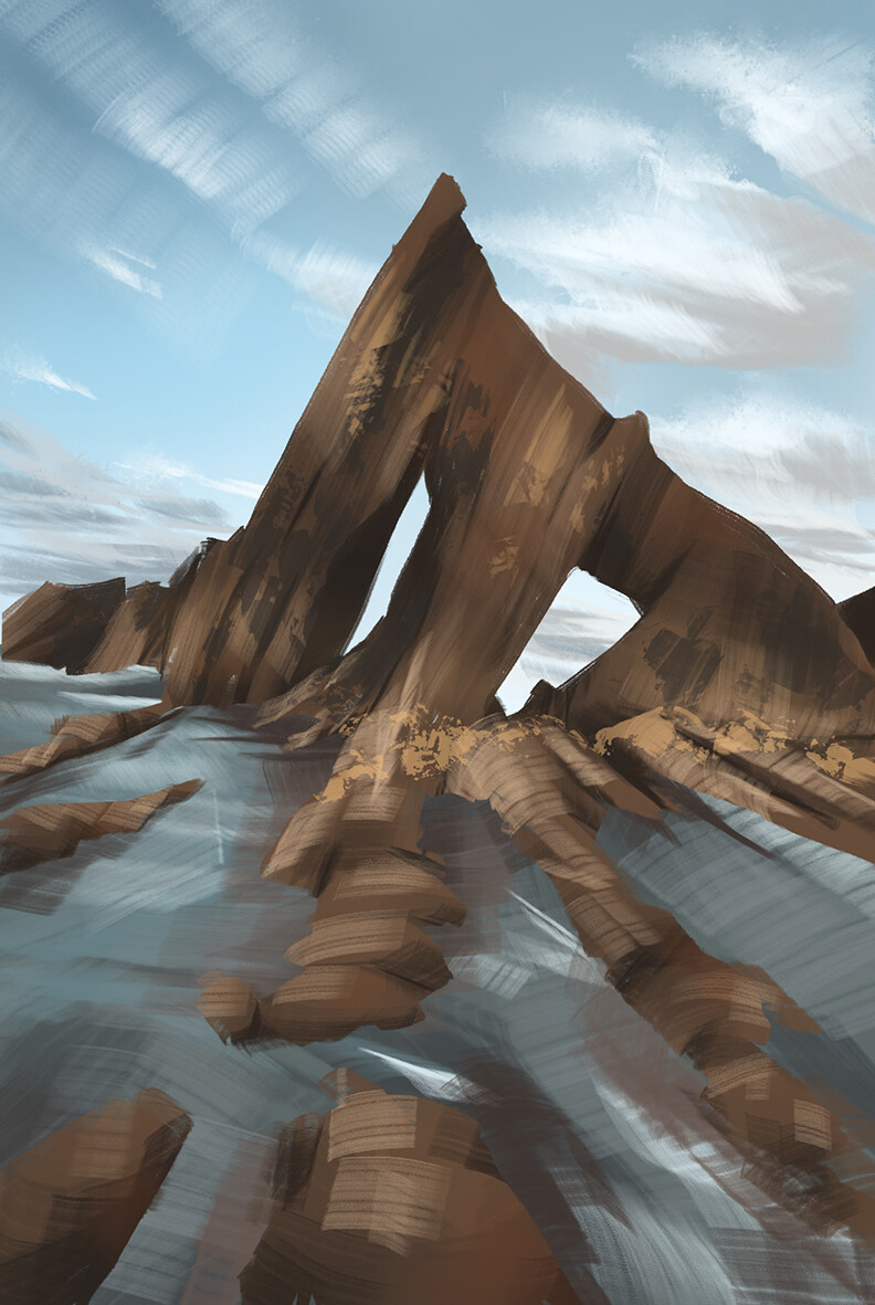 ArtStation - Rock studies