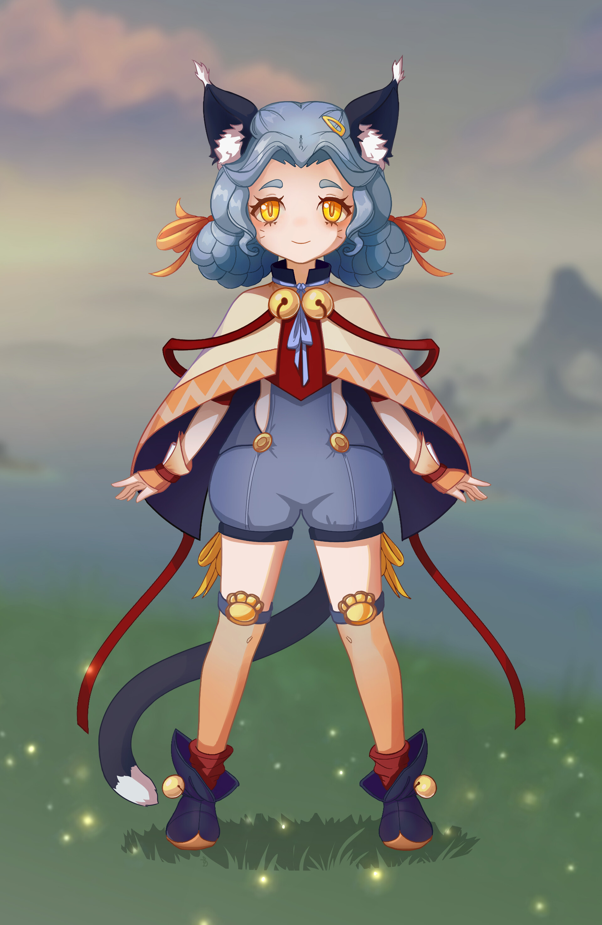 ArtStation - Anime Catgirl Genshin style