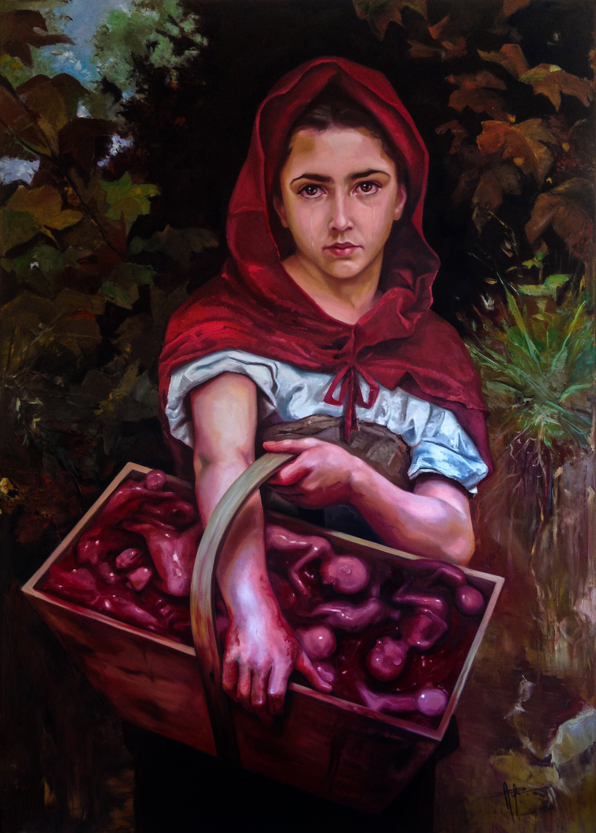 ArtStation - The Little Red Riding Hood (Oil paint)