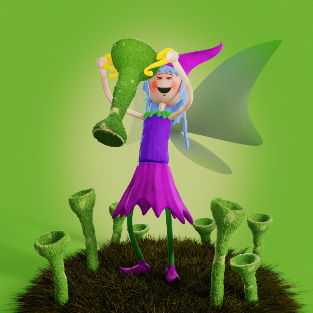 ArtStation - Pixie Cup Lichen - 02 - Funguary 2023